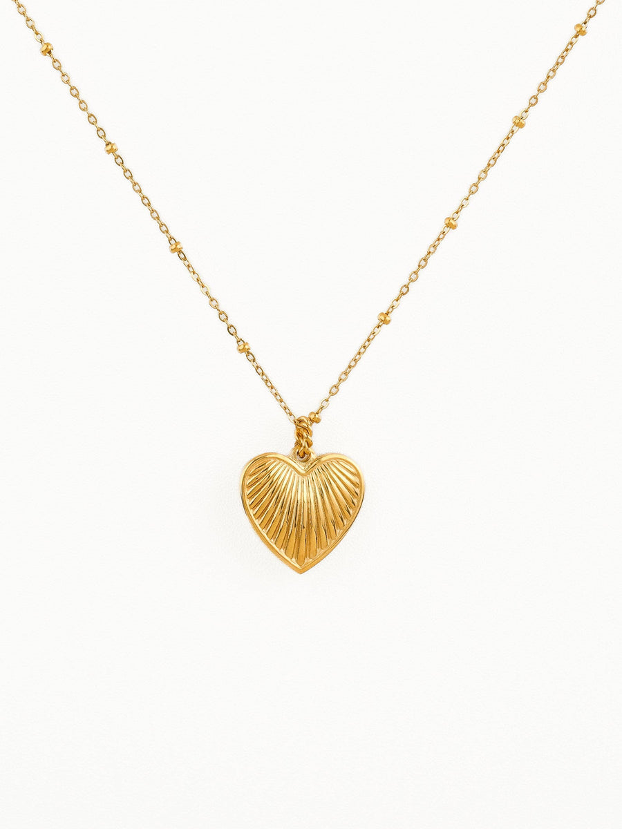 Amora 18K Gold Dainty Heart Necklace – Magnolia & Fig